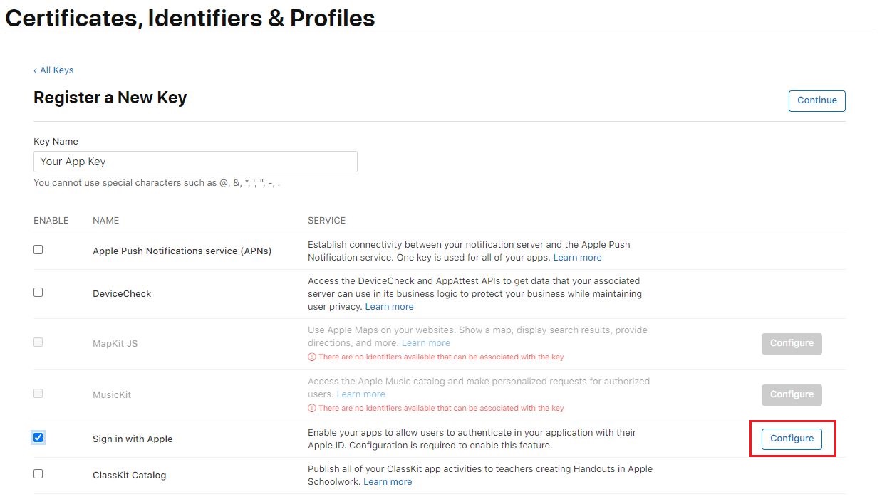 Custom Apple Identity Provider: Bread & Butter IO