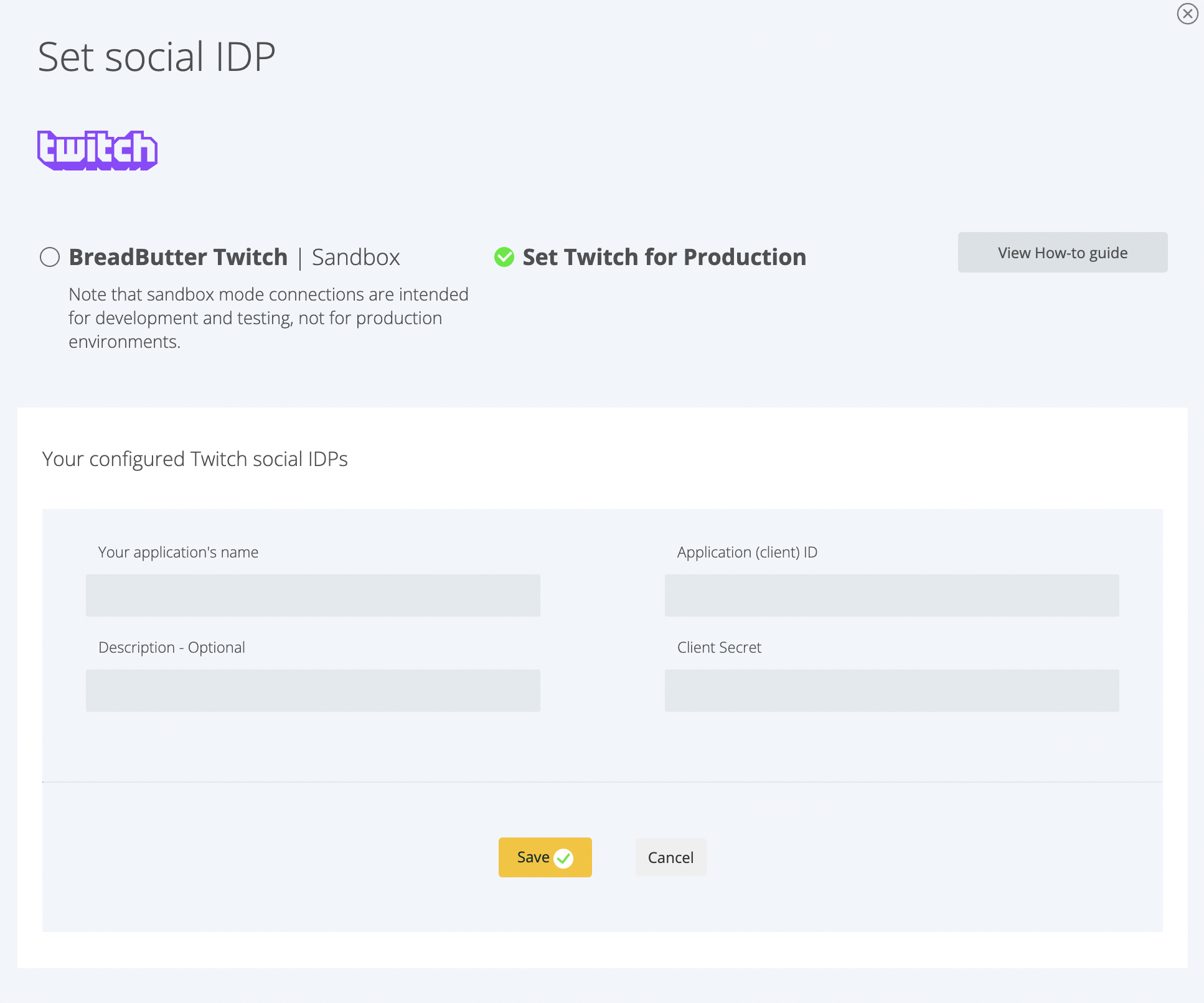 Custom Twitch Identity Provider: Bread & Butter IO