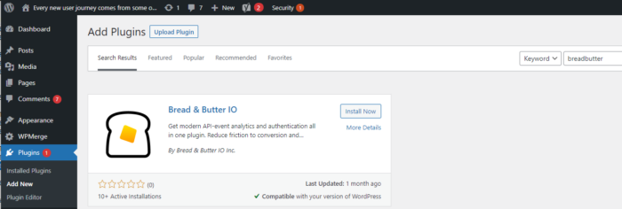 WordPress Plugin Installation Guide: Bread & Butter